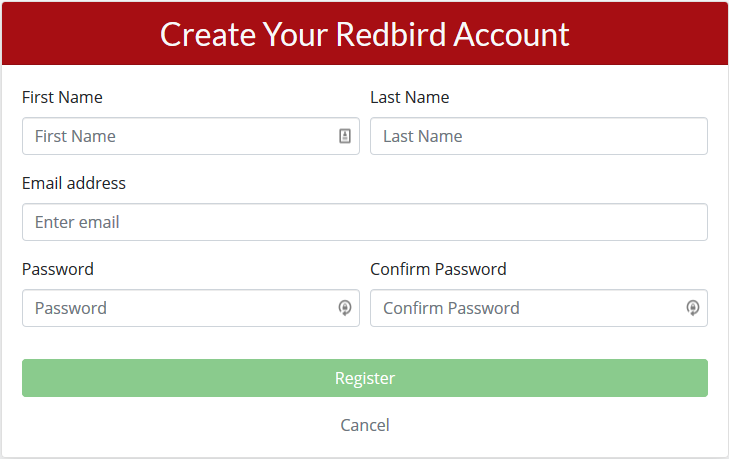 Redbird Account User Guide