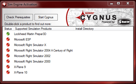 My Cygnus software won't connect to the simulation