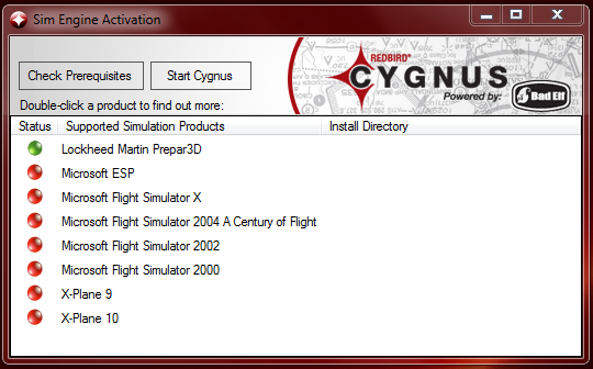 My Cygnus software won't connect to the simulation