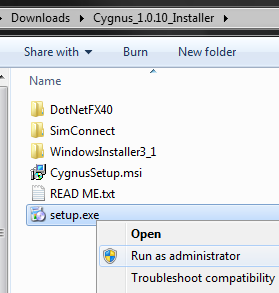 I'm having trouble installing the Cygnus software
