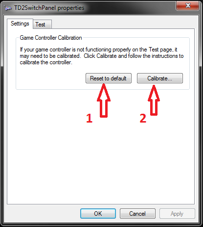 TD/TD2 Controls Calibration