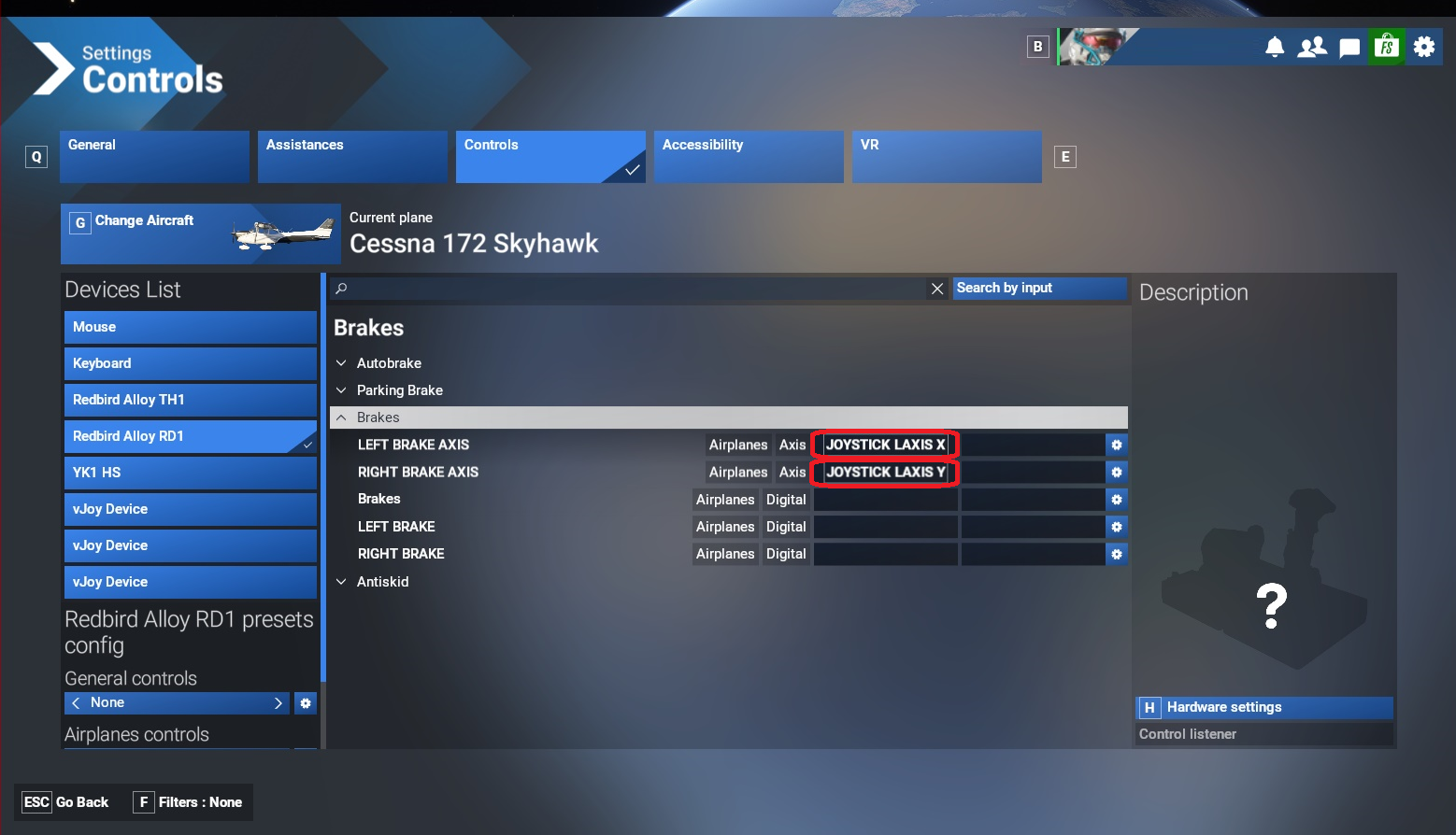 How to Configure Your Redbird Alloy RD1 Rudder Pedals in Microsoft ...